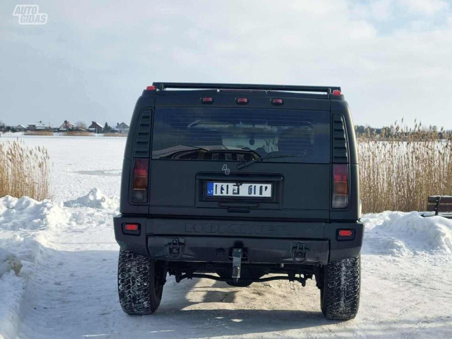 Melns Hummer H2 2003 Klaipėda, ar dzinēja tilpumu 6.00 L un nobraukumu 165 tūkst. km par 23900 €, foto 4 vietnē AUTOMOTO.COM.LV