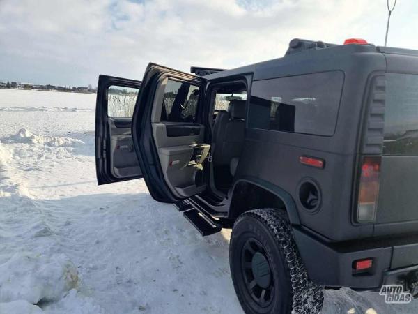 Black Hummer H2 2003 in Klaipeda, with an engine capacity of 6.00 L and mileage of 165 thousand km for 23900 €, photo 10 on AUTOMOTO.COM.LV