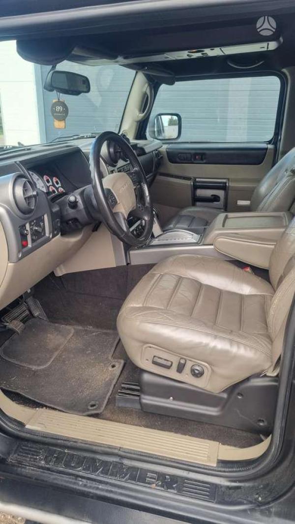 Black Hummer H2 2003 in Lazdijai, with an engine capacity of 0.00 L and mileage of 169 thousand km for 17400 €, photo 6 on AUTOMOTO.COM.LV
