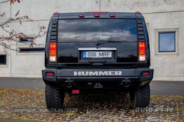 Melns Hummer H2 2004 Tallina, ar dzinēja tilpumu 6.00 L un nobraukumu 126 tūkst. km par 18888 €, foto 5 vietnē AUTOMOTO.COM.LV