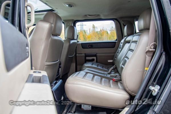 Melns Hummer H2 2004 Tallina, ar dzinēja tilpumu 6.00 L un nobraukumu 126 tūkst. km par 18888 €, foto 9 vietnē AUTOMOTO.COM.LV