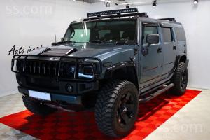 Zils Hummer H2 2004 Rīga, ar dzinēja tilpumu 6.00 L un nobraukumu 163 tūkst. km par 25000 €, foto  vietnē AUTOMOTO.COM.LV