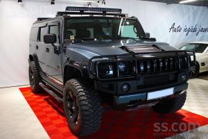 Blue Hummer H2 2004 in Riga, with an engine capacity of 6.00 L and mileage of 163 thousand km for 25000 €, photo 4 on AUTOMOTO.COM.LV