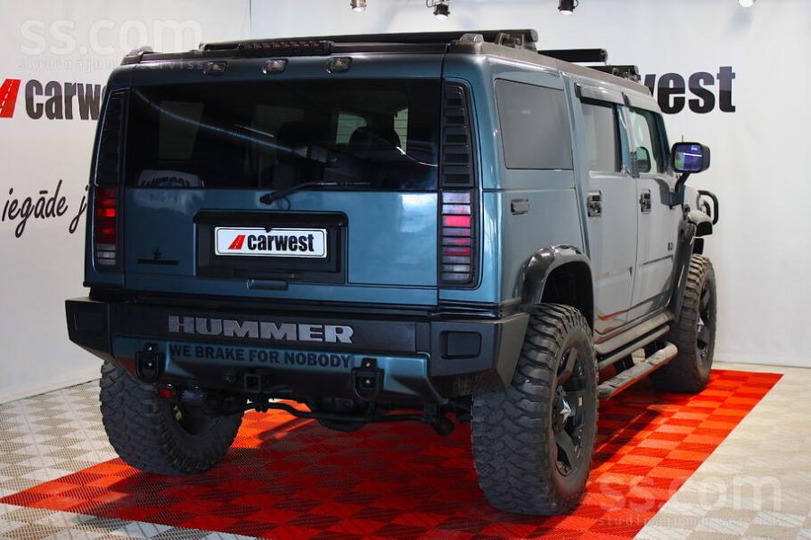 Blue Hummer H2 2004 in Riga, with an engine capacity of 6.00 L and mileage of 163 thousand km for 25000 €, photo 5 on AUTOMOTO.COM.LV
