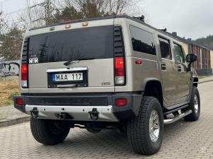 Grey Hummer H2 2003 in Vilnius, with an engine capacity of 5.97 L and mileage of 216 thousand km for 18500 €, photo 4 on AUTOMOTO.COM.LV