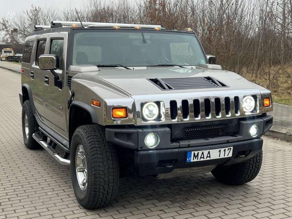 Pelēks Hummer H2 2003 Viļņa, ar dzinēja tilpumu 5.97 L un nobraukumu 216 tūkst. km par 18500 €, foto 5 vietnē AUTOMOTO.COM.LV