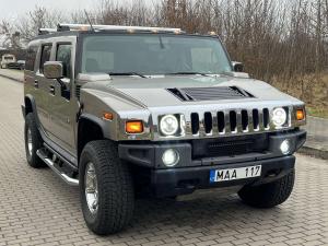Grey Hummer H2 2003 in Vilnius, with an engine capacity of 5.97 L and mileage of 216 thousand km for 18500 €, photo 5 on AUTOMOTO.COM.LV