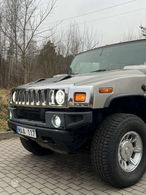 Pelēks Hummer H2 2003 Viļņa, ar dzinēja tilpumu 5.97 L un nobraukumu 216 tūkst. km par 18500 €, foto 7 vietnē AUTOMOTO.COM.LV