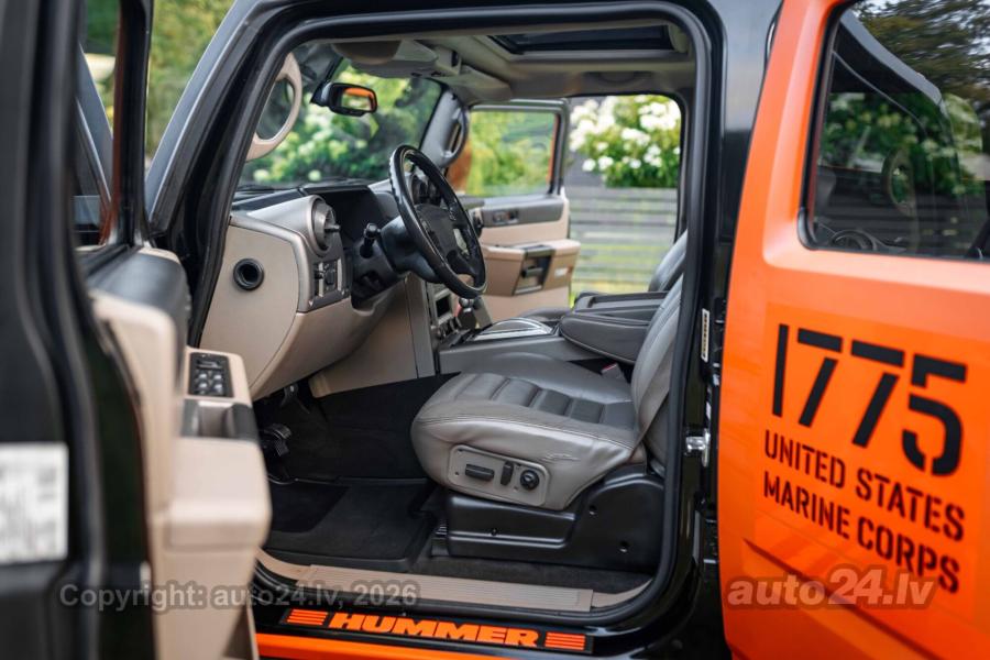 Orange Hummer H2 2003 in Tallinn, with an engine capacity of 6.00 L and mileage of 0 thousand km for 10000 €, photo 8 on AUTOMOTO.COM.LV