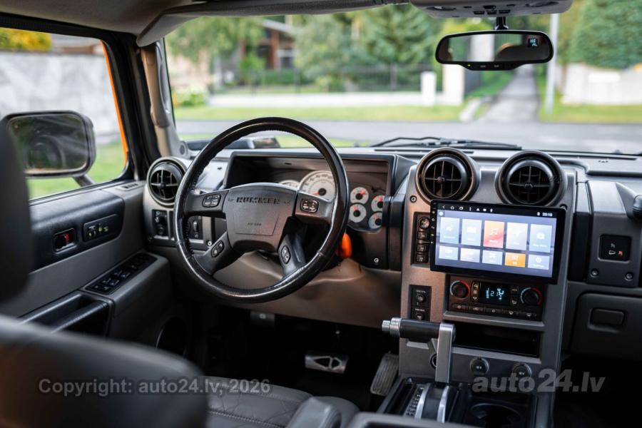 Orange Hummer H2 2003 in Tallinn, with an engine capacity of 6.00 L and mileage of 0 thousand km for 10000 €, photo 10 on AUTOMOTO.COM.LV