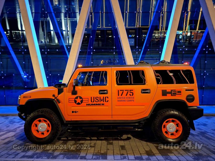 Orange Hummer H2 2003 in Tallinn, with an engine capacity of 6.00 L and mileage of 0 thousand km for 10000 €, photo 12 on AUTOMOTO.COM.LV