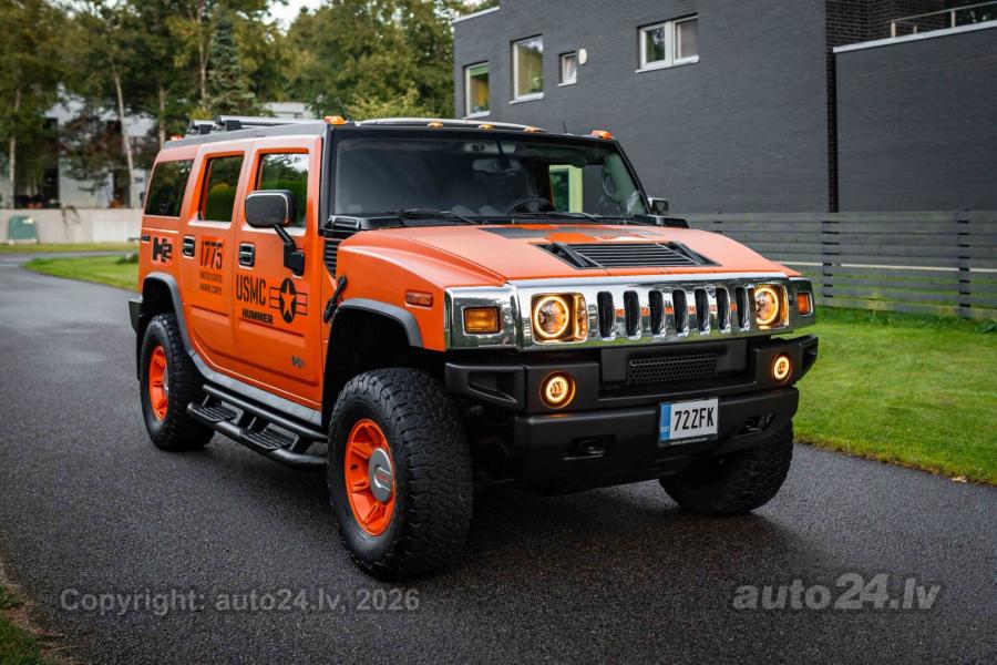Oranžs Hummer H2 2003 Tallina, ar dzinēja tilpumu 6.00 L un nobraukumu 299 tūkst. km par 18900 €, foto 5 vietnē AUTOMOTO.COM.LV