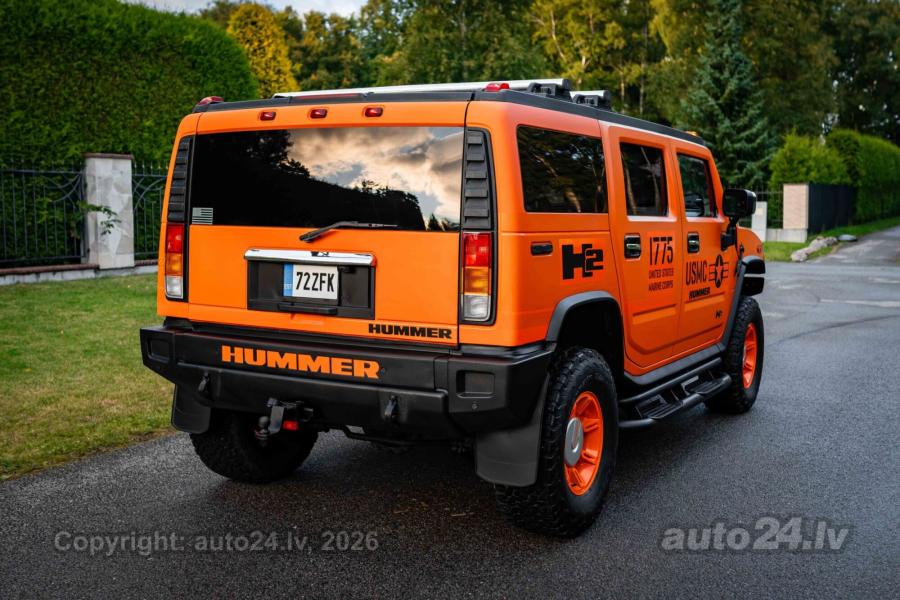 Oranžs Hummer H2 2003 Tallina, ar dzinēja tilpumu 6.00 L un nobraukumu 299 tūkst. km par 18900 €, foto 9 vietnē AUTOMOTO.COM.LV