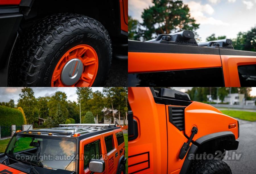 Oranžs Hummer H2 2003 Tallina, ar dzinēja tilpumu 6.00 L un nobraukumu 299 tūkst. km par 18900 €, foto 35 vietnē AUTOMOTO.COM.LV