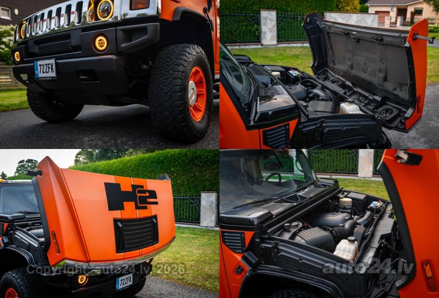Oranžs Hummer H2 2003 Tallina, ar dzinēja tilpumu 6.00 L un nobraukumu 299 tūkst. km par 18900 €, foto 34 vietnē AUTOMOTO.COM.LV
