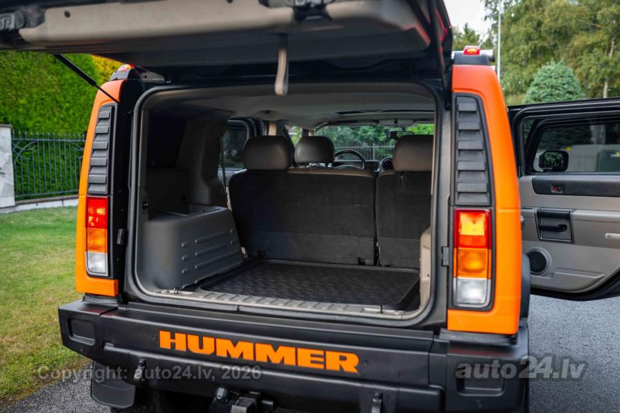 Oranžs Hummer H2 2003 Tallina, ar dzinēja tilpumu 6.00 L un nobraukumu 299 tūkst. km par 18900 €, foto 55 vietnē AUTOMOTO.COM.LV