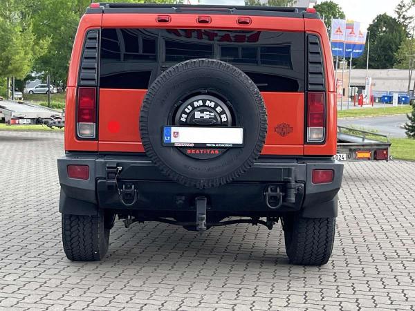 Orange Hummer H2 2008 in Alytus, with an engine capacity of 6.20 L and mileage of 288 thousand km for 49500 €, photo 8 on AUTOMOTO.COM.LV