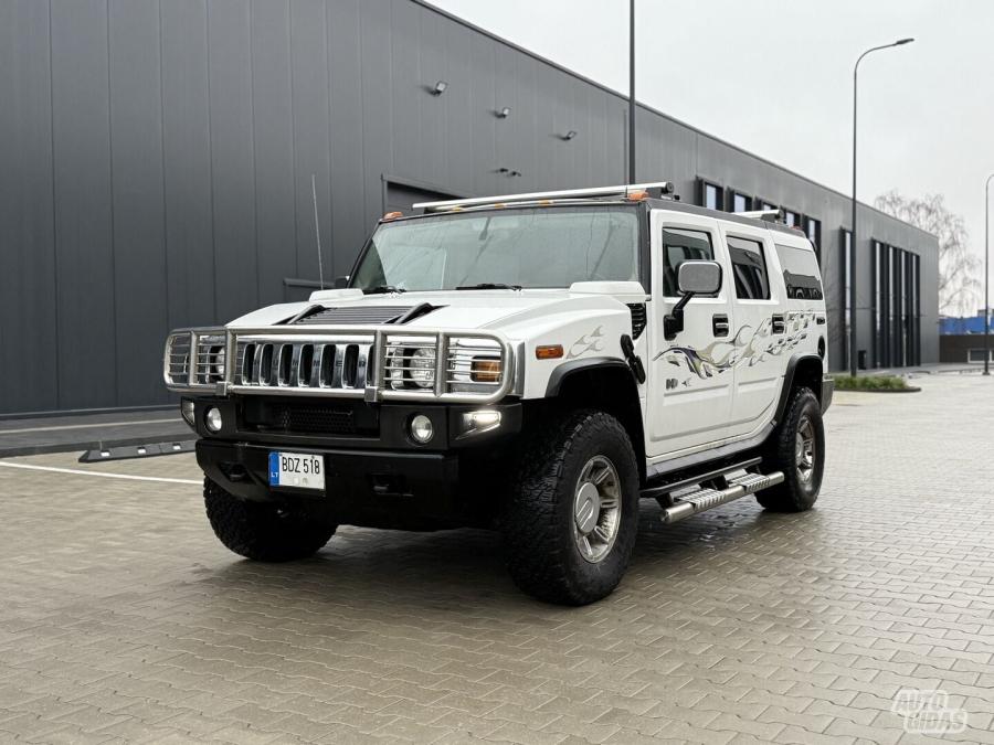 White Hummer H2 2005 in Vilnius, with an engine capacity of 6.00 L and mileage of 178 thousand km for 15500 €, photo 2 on AUTOMOTO.COM.LV