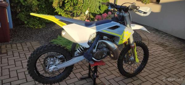 Yellow Husqvarna TC 2022 in Kaunas, with an engine capacity of 85.00 L and mileage of 0 thousand km for 2750 €, photo 1 on AUTOMOTO.COM.LV