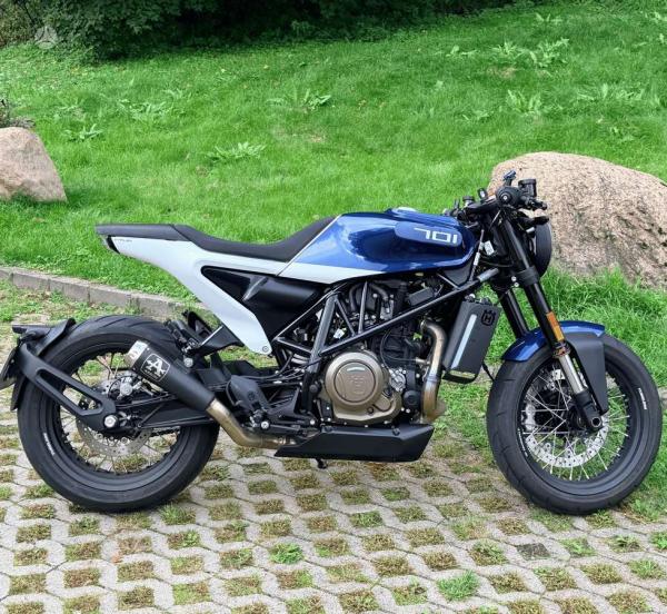 Blue Husqvarna Vitpilen 2020 in Vilnius, with an engine capacity of 0.69 L and mileage of 6 thousand km for 6300 €, photo 3 on AUTOMOTO.COM.LV