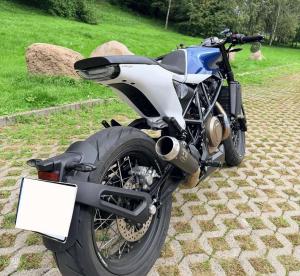 Blue Husqvarna Vitpilen 2020 in Vilnius, with an engine capacity of 0.69 L and mileage of 6 thousand km for 6300 €, photo 8 on AUTOMOTO.COM.LV