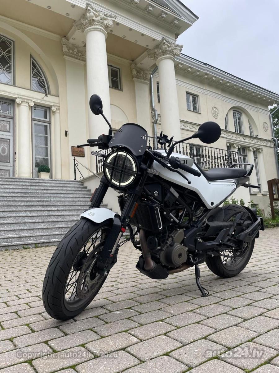 Husqvarna Vitpilen 2024 Tallina, ar dzinēja tilpumu 0.37 L un nobraukumu 5 tūkst. km par 3100 €, foto 1 vietnē AUTOMOTO.COM.LV