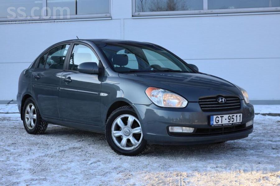 Blue Hyundai Accent 2007 in Riga, with an engine capacity of 1.60 L and mileage of 0 thousand km for 1495 €, photo 3 on AUTOMOTO.COM.LV