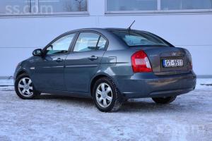 Blue Hyundai Accent 2007 in Riga, with an engine capacity of 1.60 L and mileage of 0 thousand km for 1495 €, photo 4 on AUTOMOTO.COM.LV