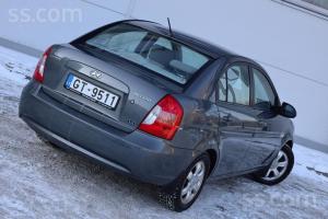Blue Hyundai Accent 2007 in Riga, with an engine capacity of 1.60 L and mileage of 0 thousand km for 1495 €, photo 7 on AUTOMOTO.COM.LV