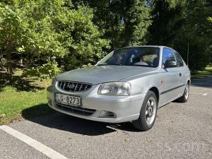 Pelēks Hyundai Accent 2001 Alūksne, ar dzinēja tilpumu 1.30 L un nobraukumu 0 tūkst. km par 650 €, foto 1 vietnē AUTOMOTO.COM.LV