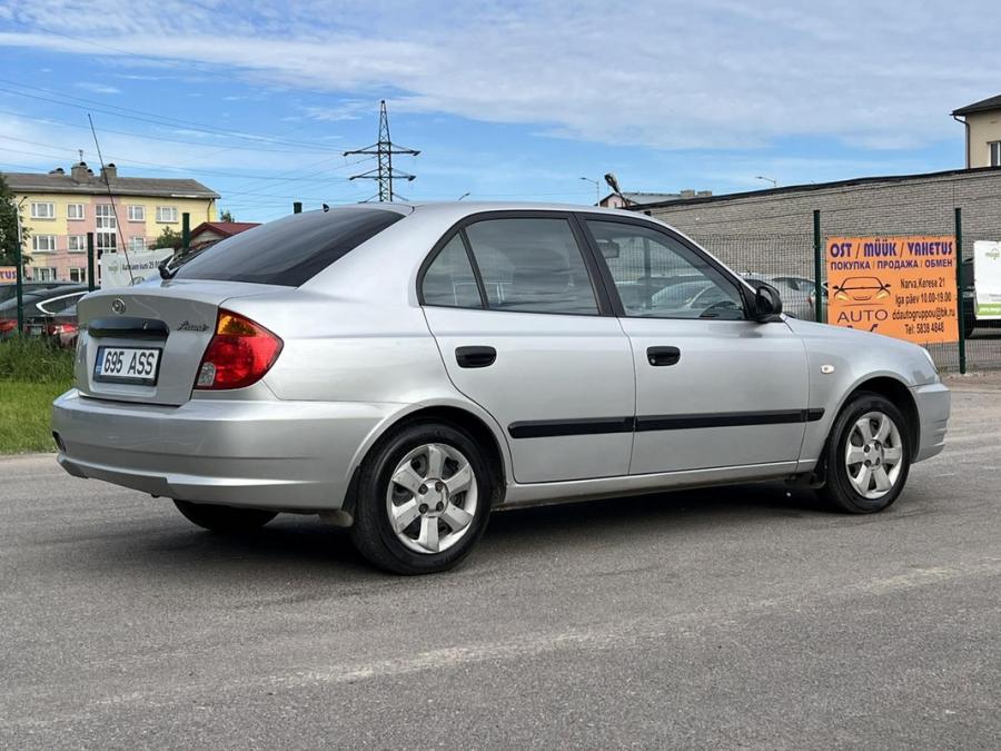 Hyundai Accent 2004 in Narva, with an engine capacity of 1.30 L and mileage of 101 thousand km for 1499 €, photo 8 on AUTOMOTO.COM.LV