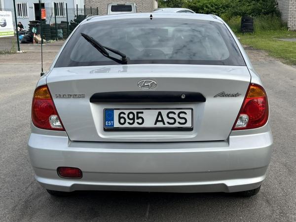 Hyundai Accent 2004 in Narva, with an engine capacity of 1.30 L and mileage of 101 thousand km for 1499 €, photo 8 on AUTOMOTO.COM.LV