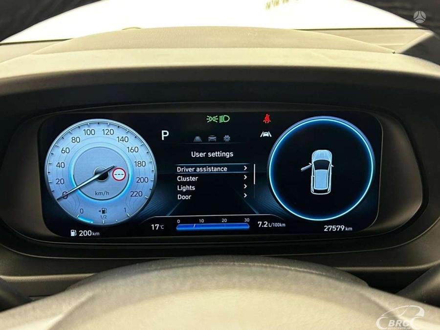 Blue Hyundai Bayon 2022 in Vilnius, with an engine capacity of 1.00 L and mileage of 28 thousand km for 14900 €, photo 14 on AUTOMOTO.COM.LV