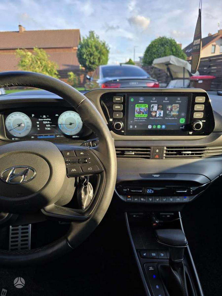 Zils Hyundai Bayon 2023 Klaipėda, ar dzinēja tilpumu 1.00 L un nobraukumu 33 tūkst. km par 17500 €, foto 7 vietnē AUTOMOTO.COM.LV