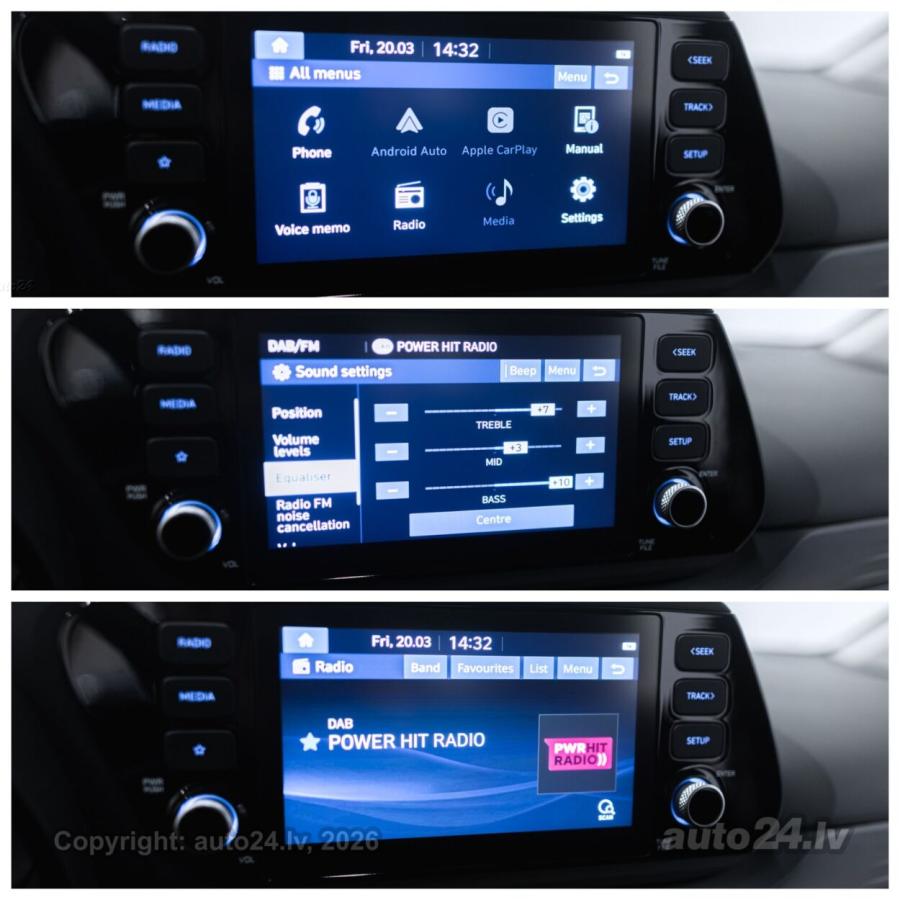 Blue Hyundai Bayon 2021 in Tallinn, with an engine capacity of 1.00 L and mileage of 30 thousand km for 14990 €, photo 27 on AUTOMOTO.COM.LV