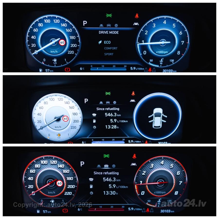 Blue Hyundai Bayon 2021 in Tallinn, with an engine capacity of 1.00 L and mileage of 30 thousand km for 14990 €, photo 30 on AUTOMOTO.COM.LV