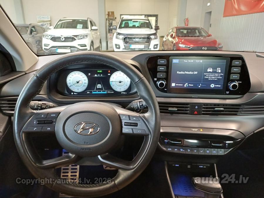 Green Hyundai Bayon 2021 in Tallinn, with an engine capacity of 1.00 L and mileage of 37 thousand km for 14900 €, photo 11 on AUTOMOTO.COM.LV