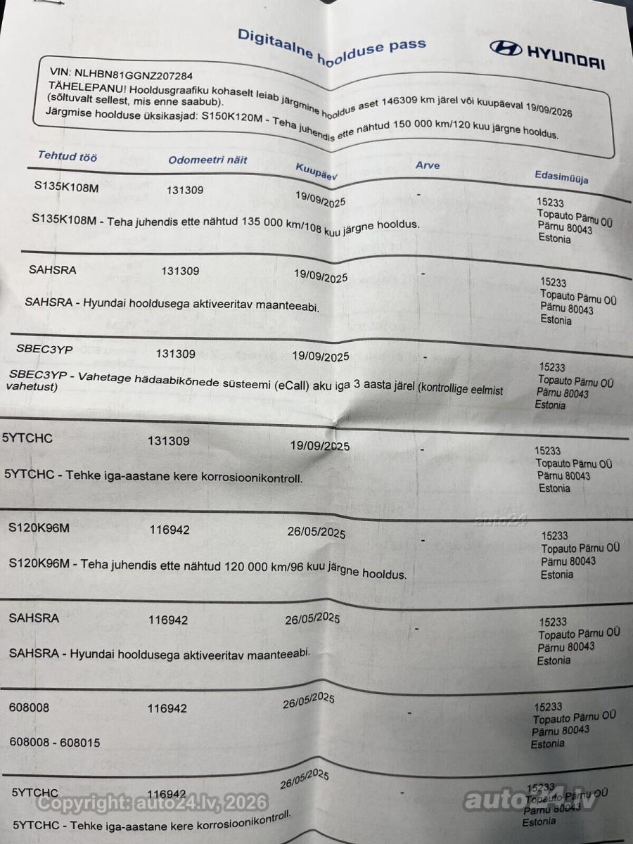 Grey Hyundai Bayon 2022 in Tallinn, with an engine capacity of 1.00 L and mileage of 136 thousand km for 12900 €, photo 12 on AUTOMOTO.COM.LV