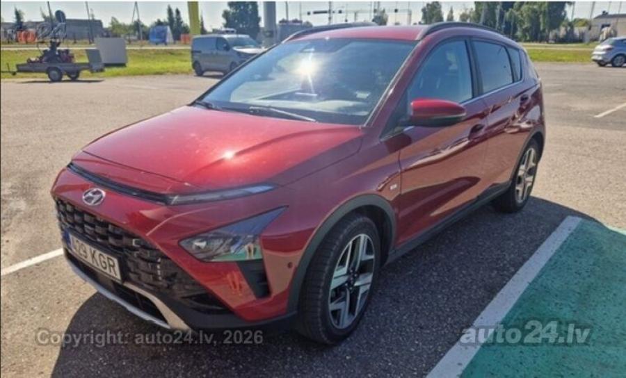Red Hyundai Bayon 2021 in Parnu, with an engine capacity of 1.00 L and mileage of 118 thousand km for 13999 €, photo 1 on AUTOMOTO.COM.LV