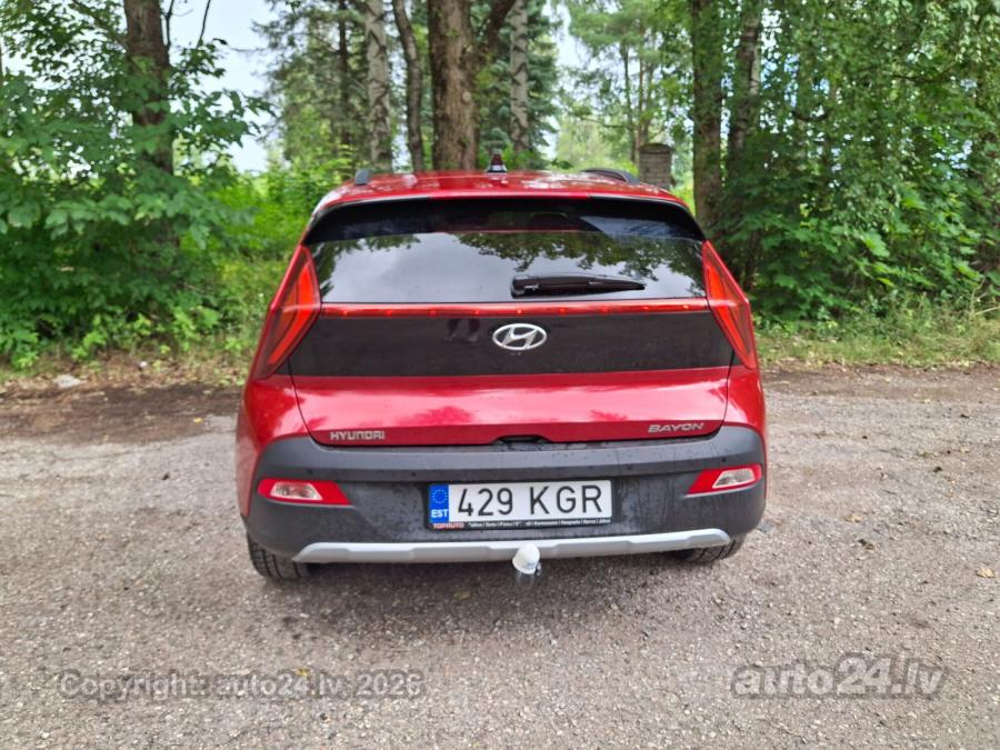 Red Hyundai Bayon 2021 in Parnu, with an engine capacity of 1.00 L and mileage of 118 thousand km for 13999 €, photo 7 on AUTOMOTO.COM.LV