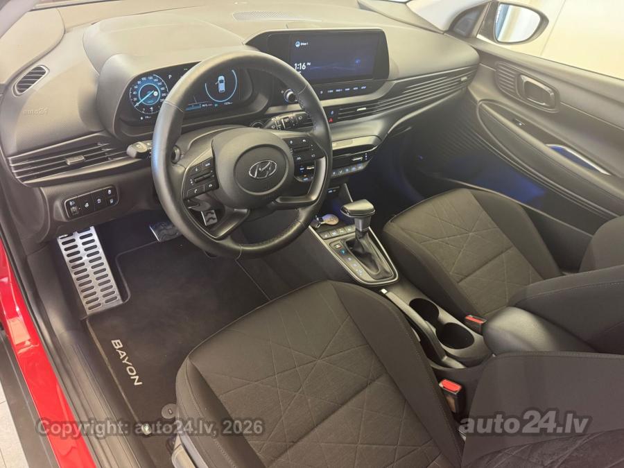 Red Hyundai Bayon 2022 in Tallinn, with an engine capacity of 1.00 L and mileage of 17 thousand km for 16900 €, photo 10 on AUTOMOTO.COM.LV