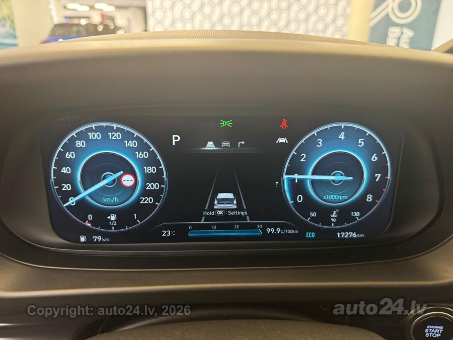 Red Hyundai Bayon 2022 in Tallinn, with an engine capacity of 1.00 L and mileage of 17 thousand km for 16900 €, photo 16 on AUTOMOTO.COM.LV