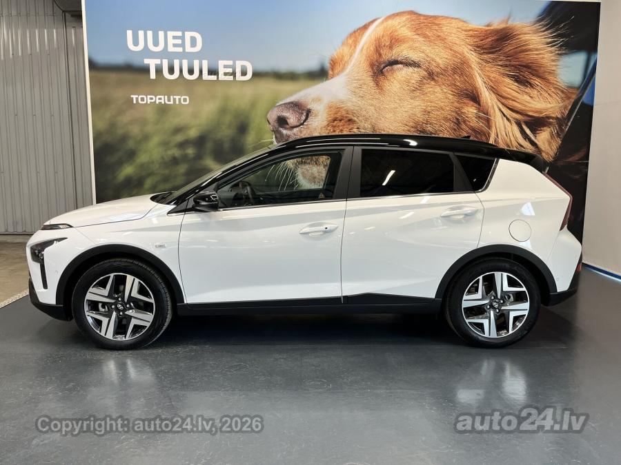 Balts Hyundai Bayon 2023 Tallina, ar dzinēja tilpumu 1.00 L un nobraukumu 14 tūkst. km par 16900 €, foto 4 vietnē AUTOMOTO.COM.LV