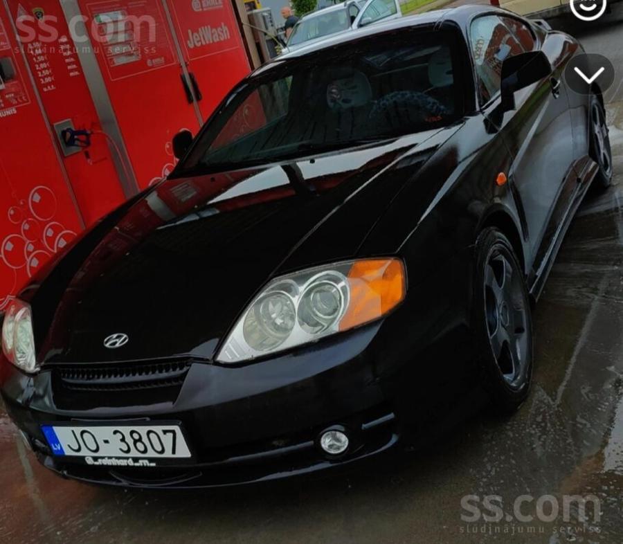 Черный Хендай Купе 2003 в Краслава, объемом двигателя 2.70 л и пробегом 152 тыс. км за 2700 €, фото 5 на AUTOMOTO.COM.LV