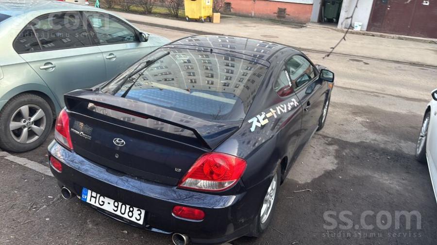 Синий Хендай Купе 2004 в Рига, объемом двигателя 2.70 л и пробегом 230 тыс. км за 1000 €, фото 4 на AUTOMOTO.COM.LV