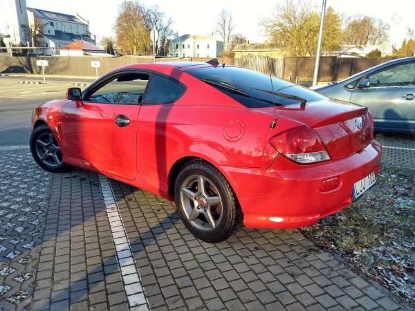 Sarkans Hyundai Coupe 2003 Vilkaviškis, ar dzinēja tilpumu 1.60 L un nobraukumu 210 tūkst. km par 1999 €, foto 5 vietnē AUTOMOTO.COM.LV