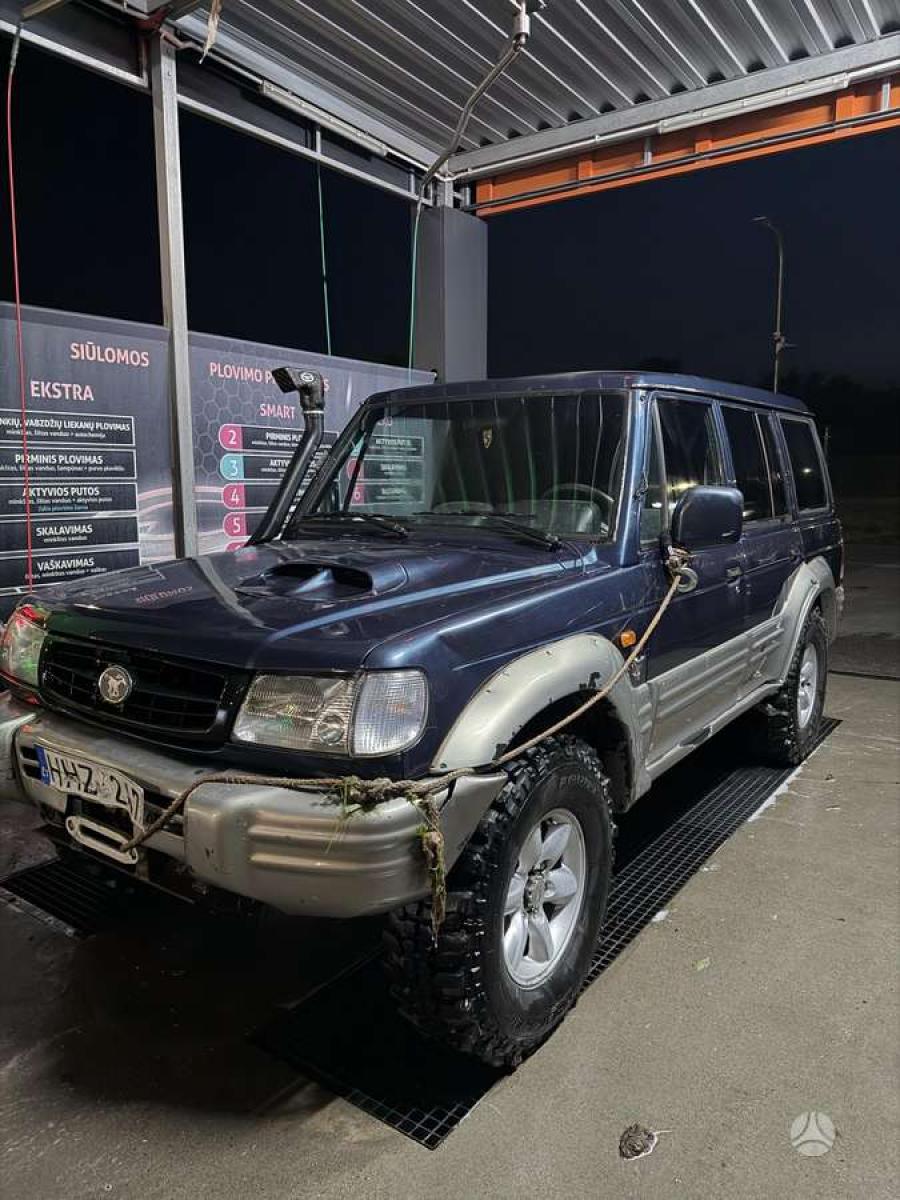 Синий Хендай Галлопер 2001 в Каунас, объемом двигателя 2.50 л и пробегом 241 тыс. км за 1900 €, фото 1 на AUTOMOTO.COM.LV