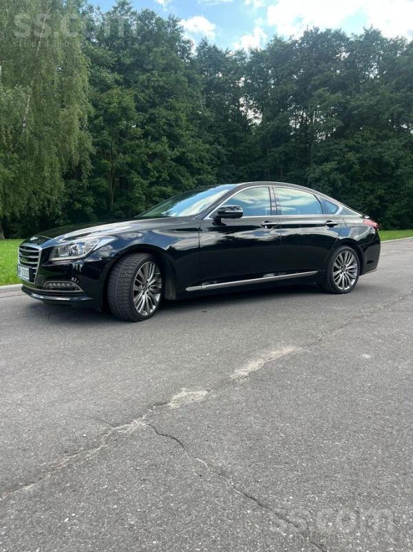 Melns Hyundai Genesis 2015 Rīga, ar dzinēja tilpumu 3.80 L un nobraukumu 125 tūkst. km par 18000 €, foto 1 vietnē AUTOMOTO.COM.LV