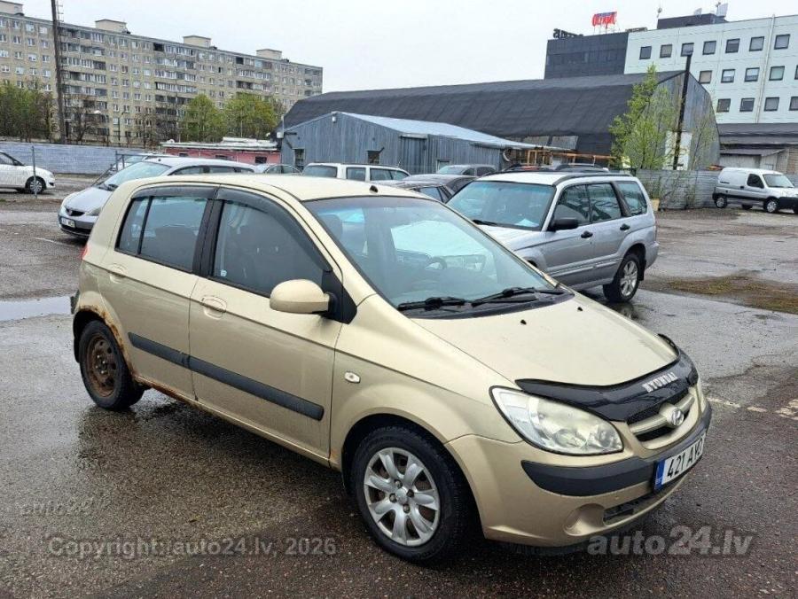 Beige Hyundai Getz 2007 in Tallinn, with an engine capacity of 1.40 L and mileage of 182 thousand km for 499 €, photo 1 on AUTOMOTO.COM.LV