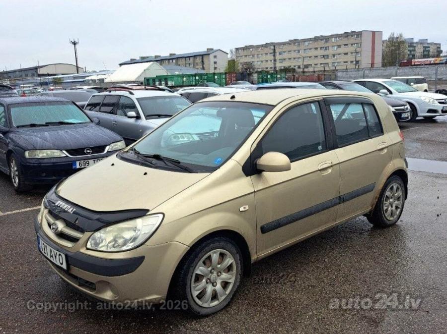 Beige Hyundai Getz 2007 in Tallinn, with an engine capacity of 1.40 L and mileage of 182 thousand km for 499 €, photo 3 on AUTOMOTO.COM.LV